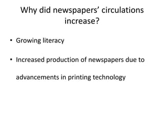History of journalism | PPTX