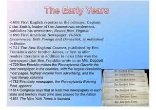 HISTORY OF Journalism | PDF