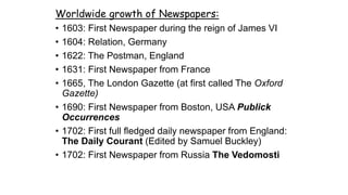 History of Journalism- English-1(1).pptx | Hinduism | Religion ...