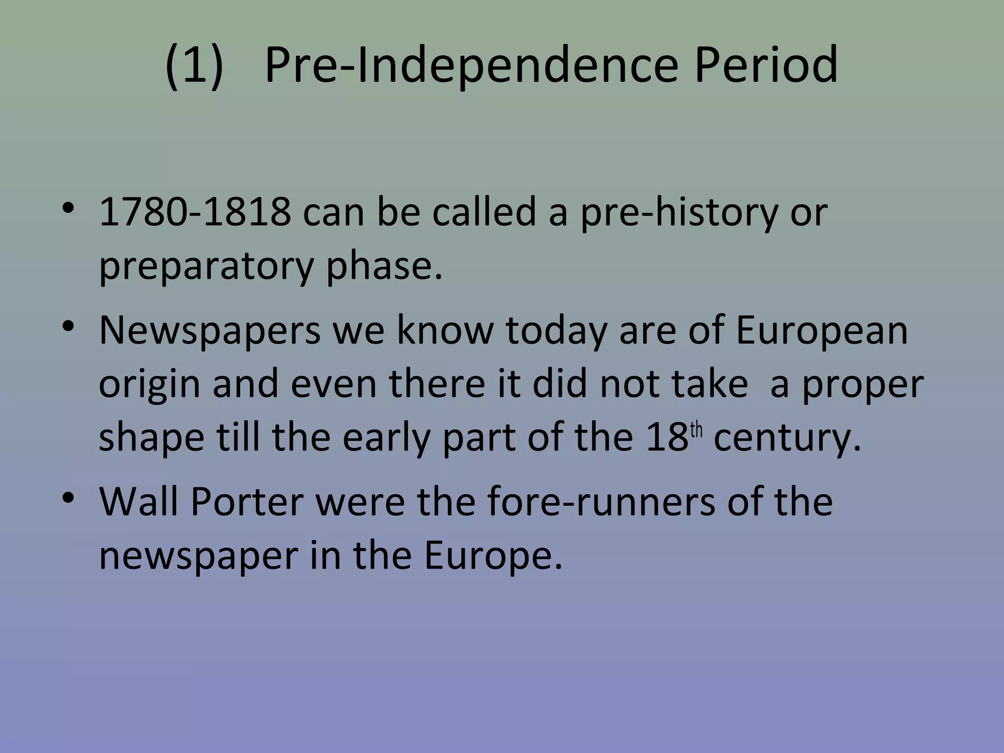 History of journalism india | PPT