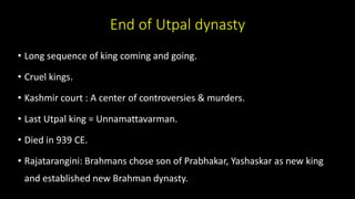 Utpal and Lohar dynasties of Kashmir | PDF