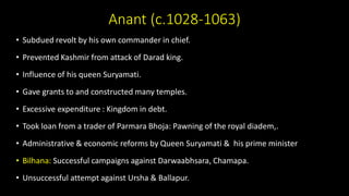 Utpal and Lohar dynasties of Kashmir | PDF