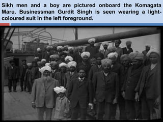 History of komagata maru incident. dr. rao | PPTX