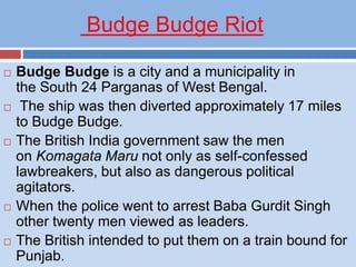 History of komagata maru incident. dr. rao | PPTX