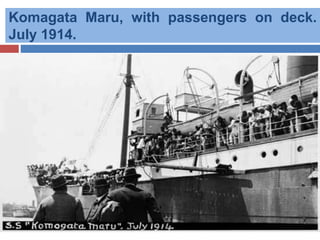 History of komagata maru incident. dr. rao | PPTX