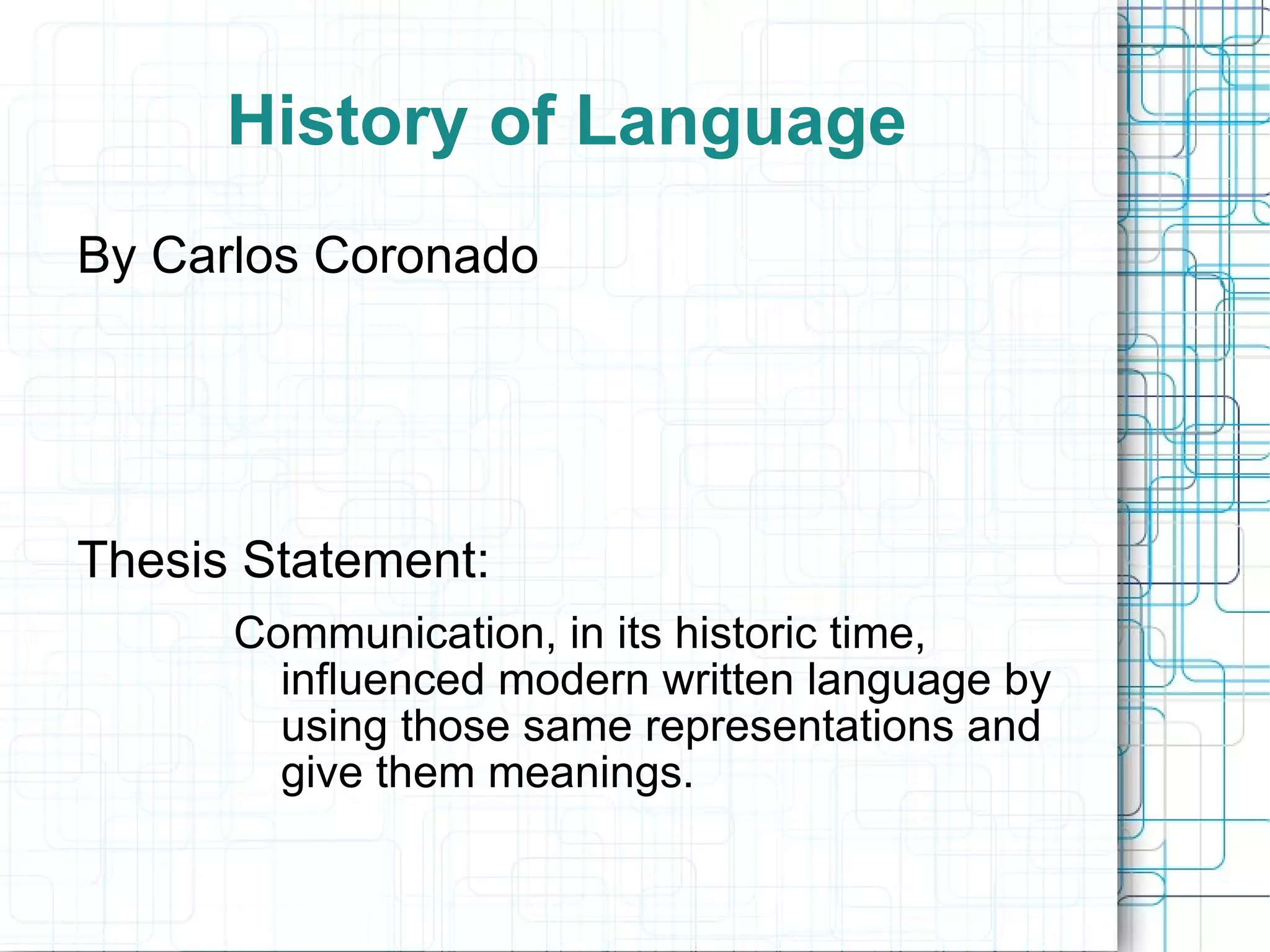 History of Written Language | PPT