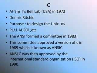 History of languages' | PPT