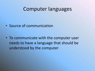 History of languages' | PPT