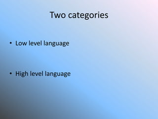 History of languages' | PPTX