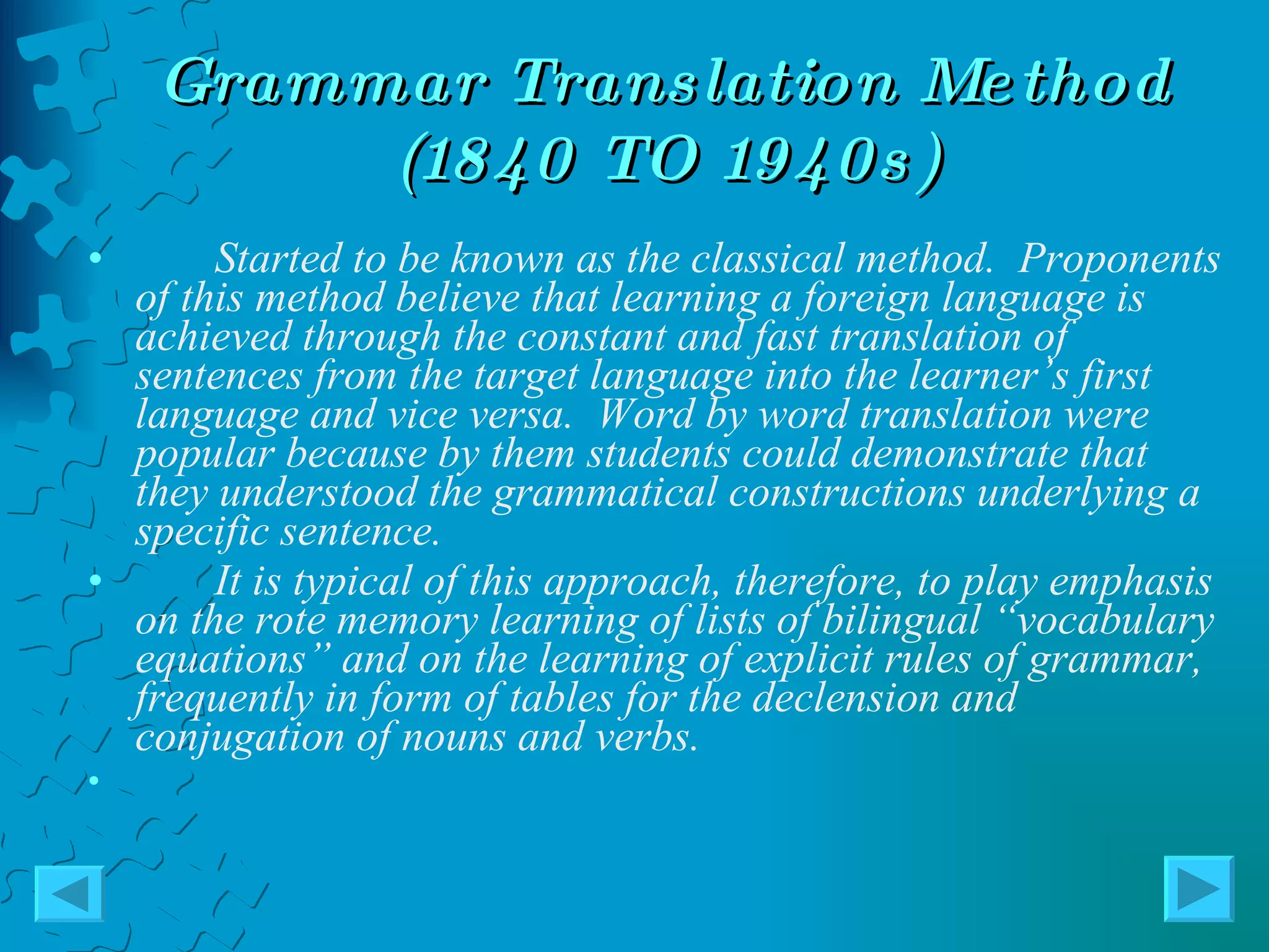 History Of Language Teaching | PPT | Education