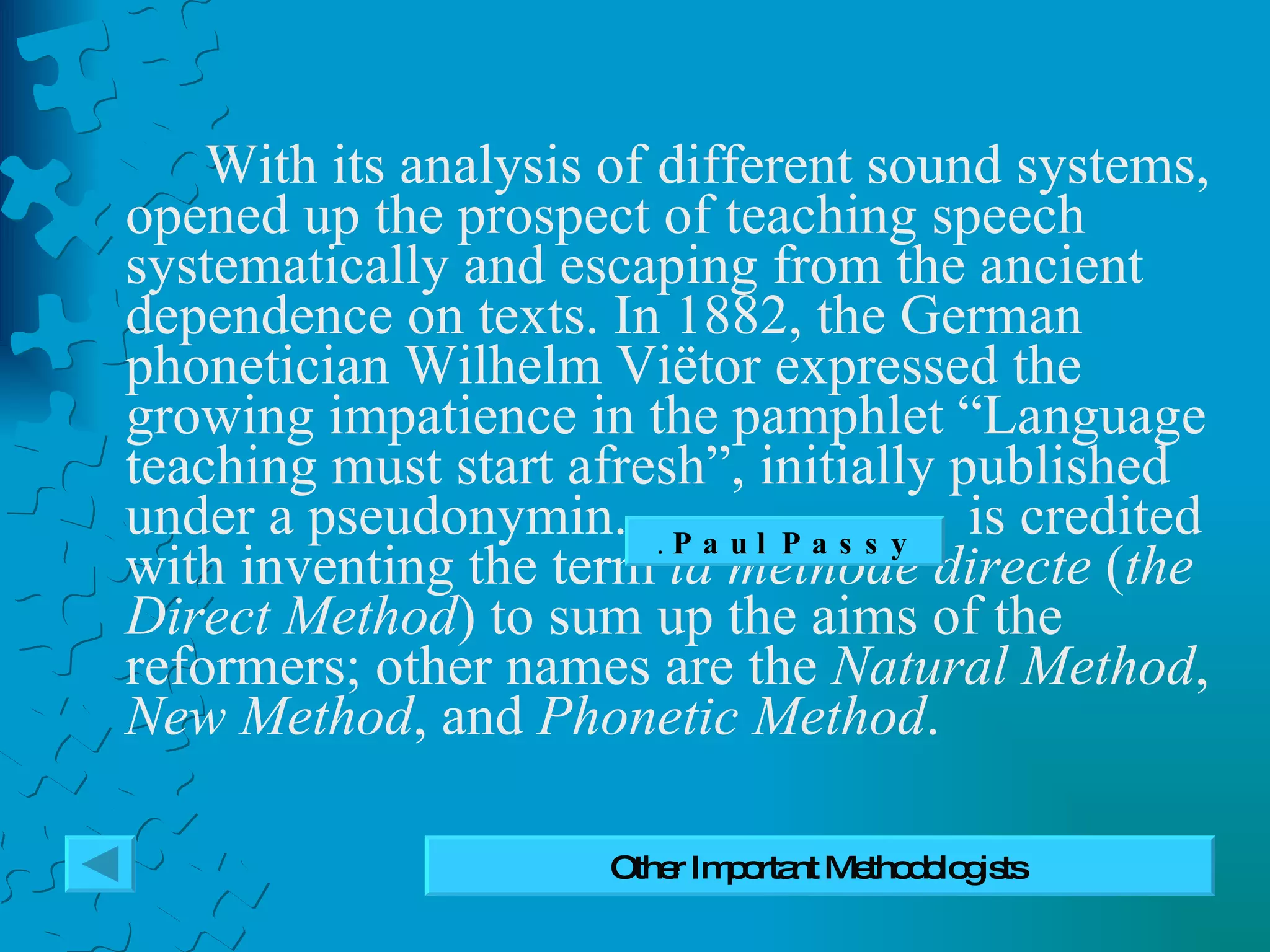 History Of Language Teaching | PPT | Education