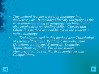 History Of Language Teaching | PPT