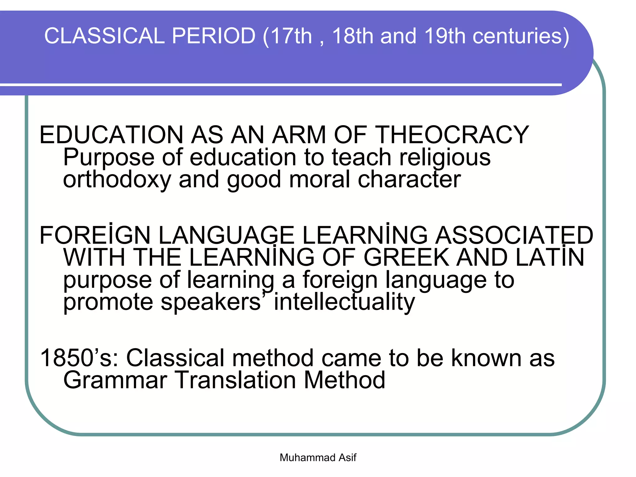 History of language_teaching | PPT