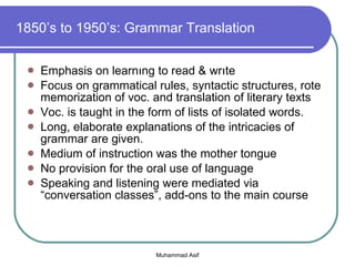History of language_teaching | PPT