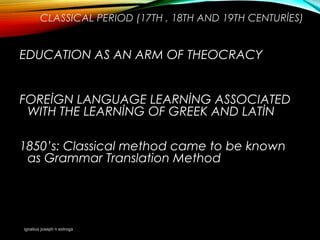 History of Language Teaching | PPT