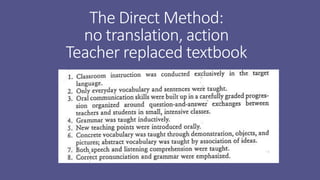 History of language teaching | PPTX
