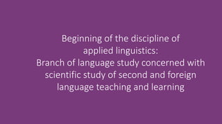 History of language teaching | PPTX