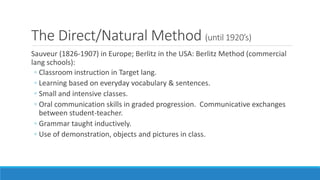 History of language teaching | PDF