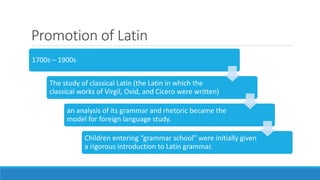 History of language teaching | PDF