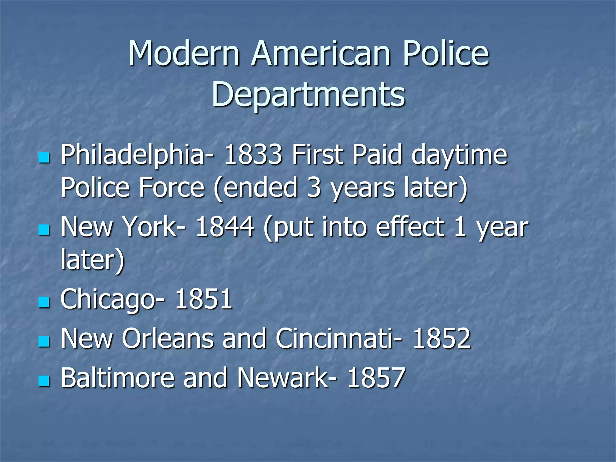 History of Law Enforcement | PPTX