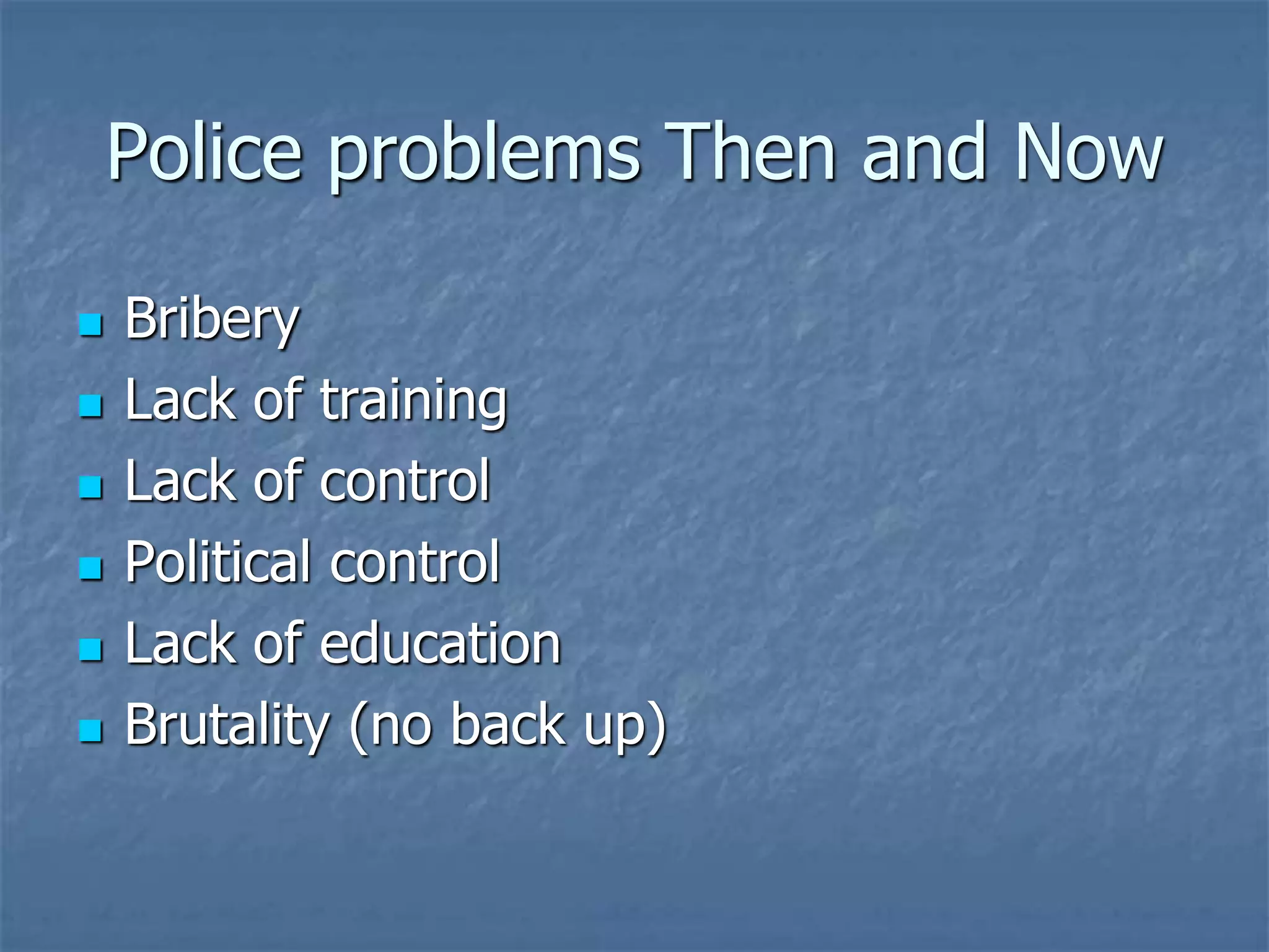 History of Law Enforcement | PPTX