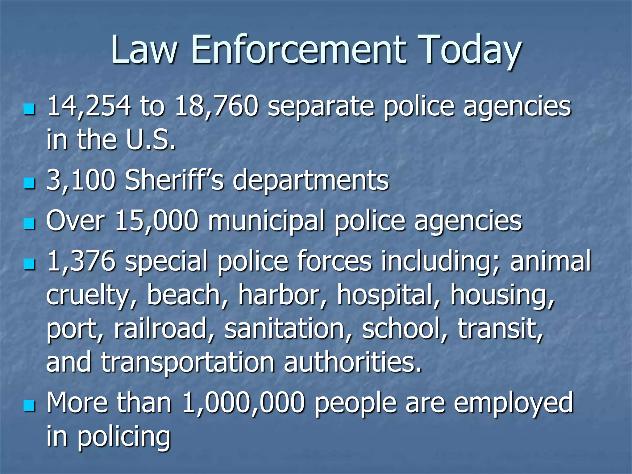 History of Law Enforcement | PPTX
