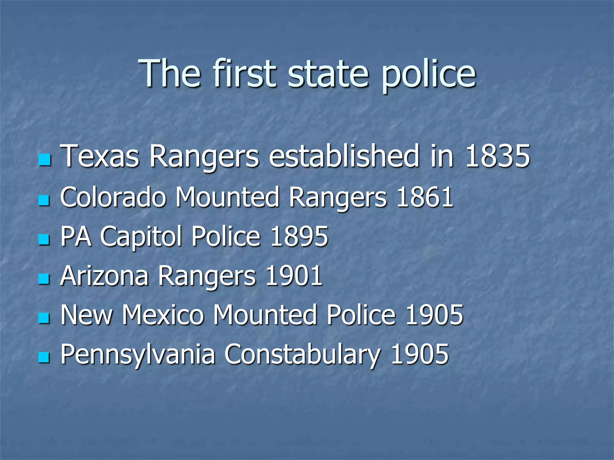 History of Law Enforcement | PPTX