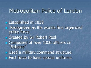History of Law Enforcement | PPTX