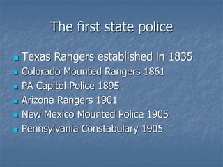 History of Law Enforcement | PPTX
