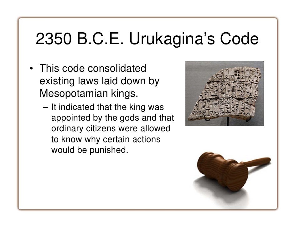 Urukagina Law Code