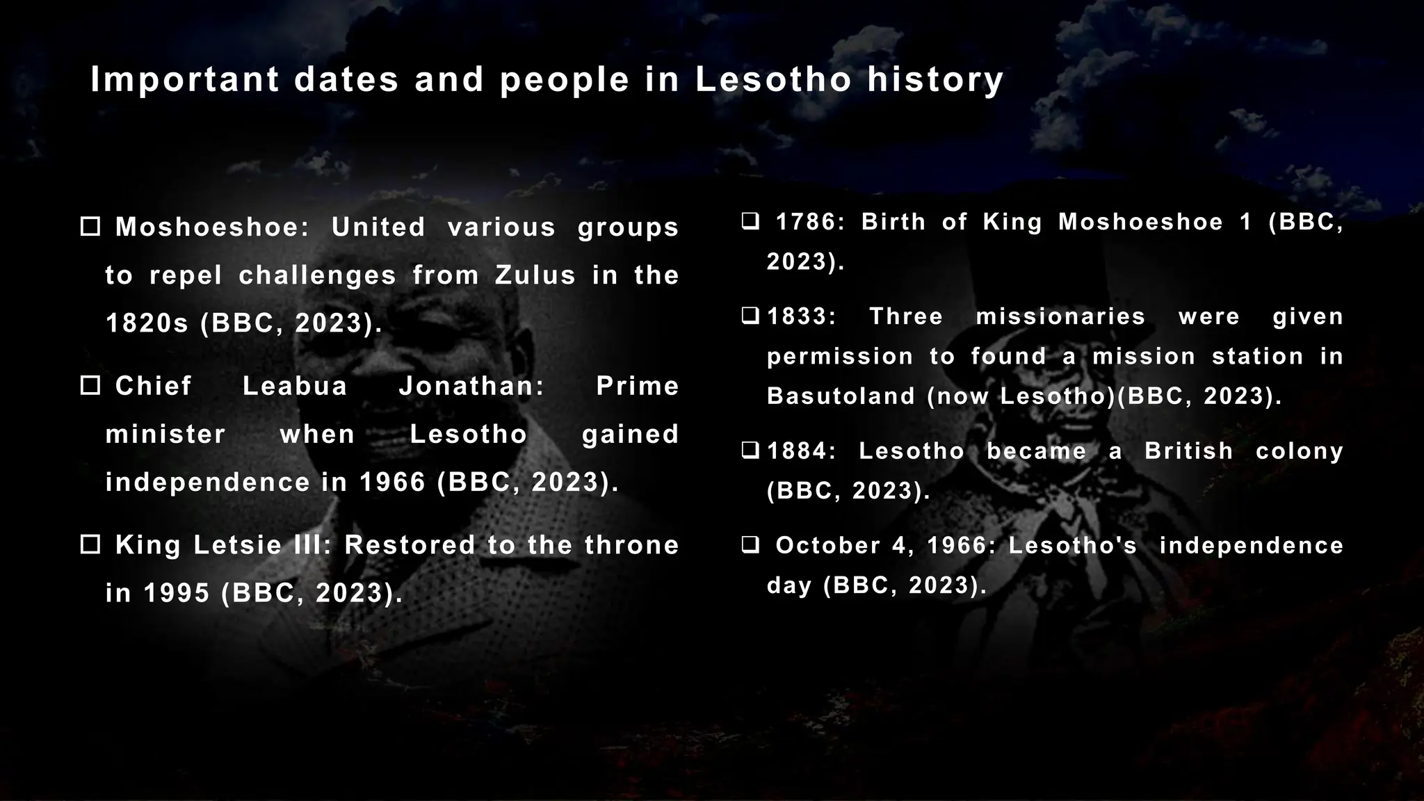 History of Lesotho And Basotho national. | PPTX