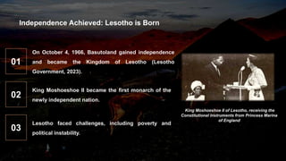 History of Lesotho And Basotho national. | PPTX