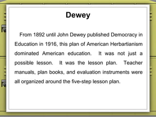 History of lesson plans | PPT