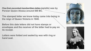 history of letters ppt.ppt | Stamps and Coins | Collecting