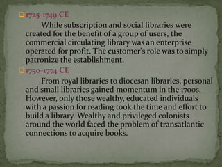 History of libraries (3) | PPTX