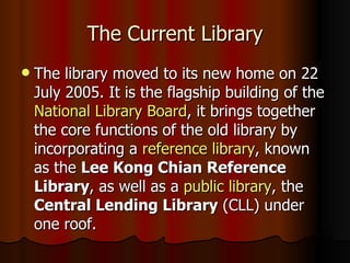 History of libraries in singapore | PPT