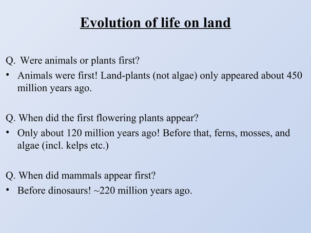History of life on earth | PPT