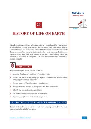 History of life on earth | PDF | Biological Sciences | Science