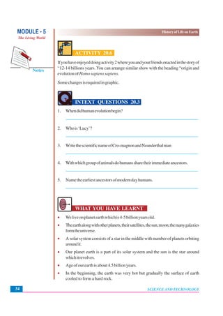 History of life on earth | PDF | Biological Sciences | Science