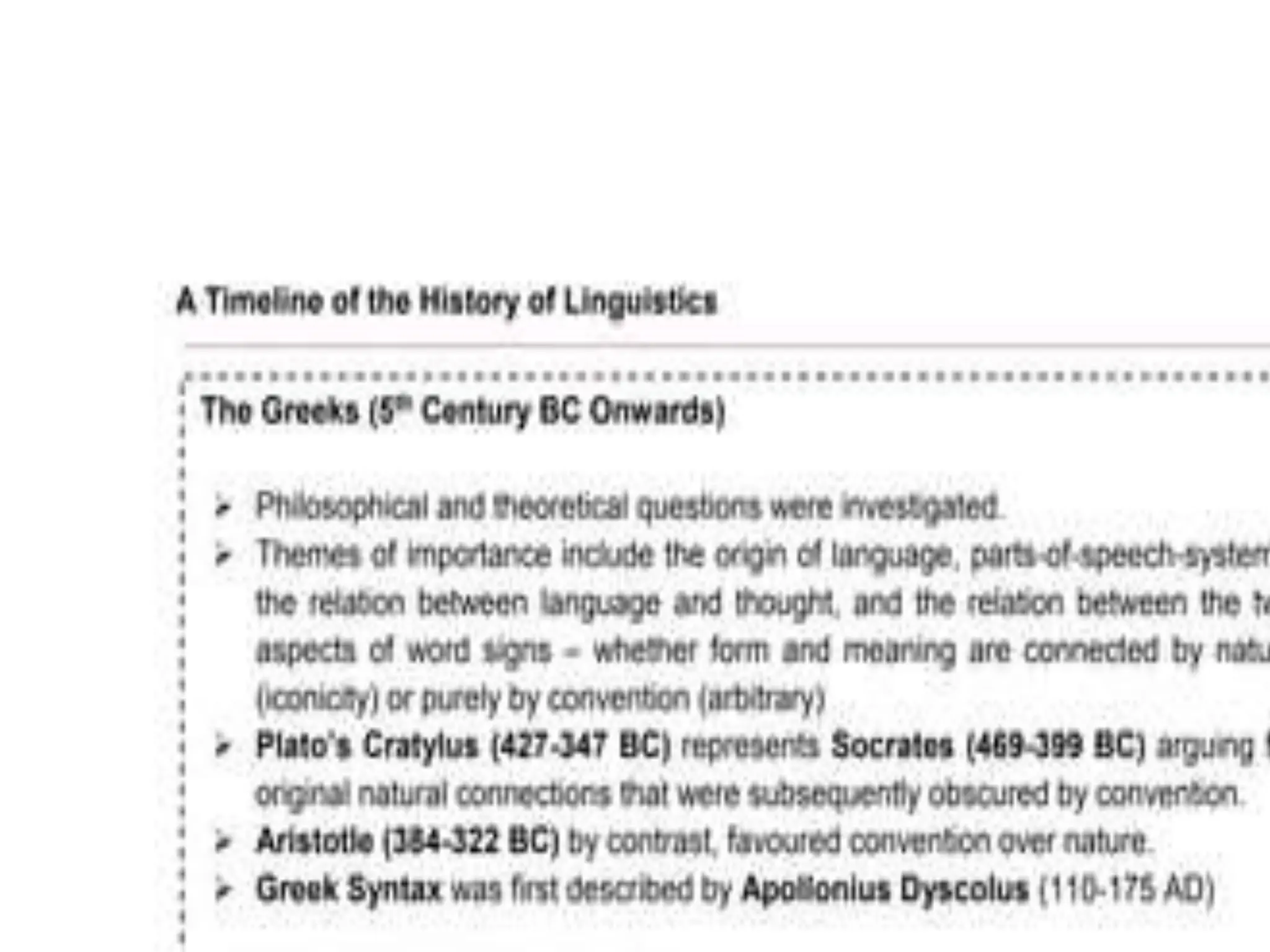 Historical Timeline of Noteworthy Linguists | PPTX