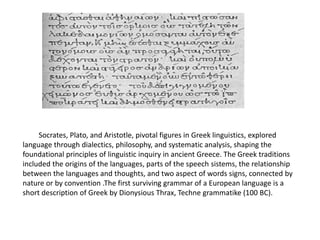 Historical Timeline of Noteworthy Linguists | PPTX