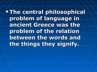 History of linguistics 1 | PPT