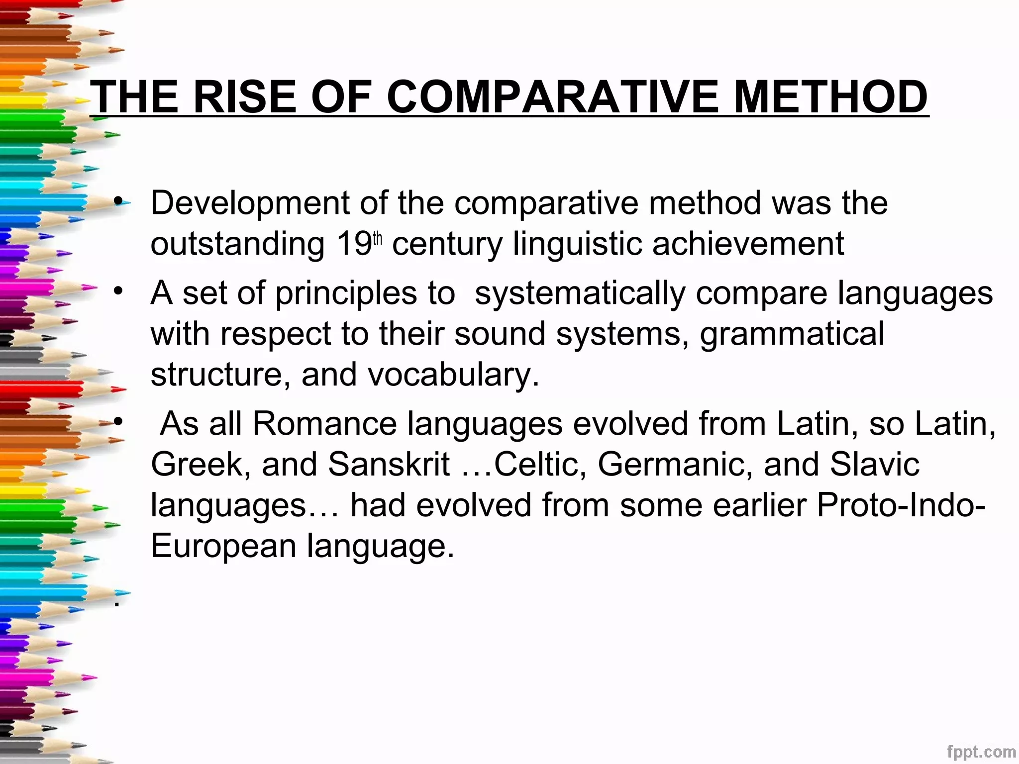 History of linguistics presentation | PPT