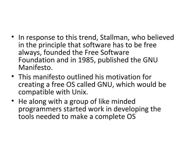 History Of Linux Ppt
