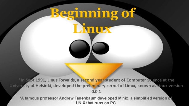 History of linux