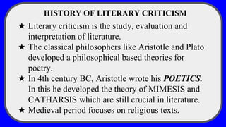 History of literary criticism | PPTX