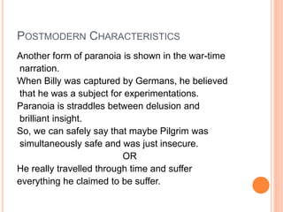 Characteristics of postmodern literature by using reference of post ...