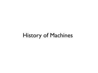 History of machines | PDF