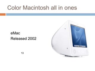 History Of Macintosh | PPTX | Computing | Technology & Computing