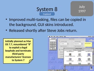 A History of Versions of the Apple MacOS | PPTX
